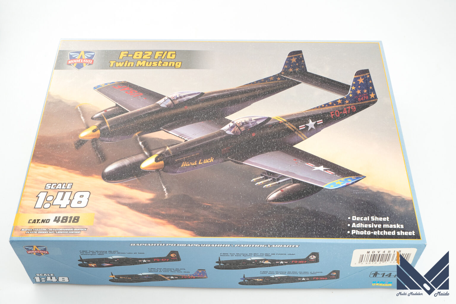 モデルズビット 1/48 F-82 ツインマスタング キットレビュー Modelsvit - 模型と楽しむ中央ヨーロッパ Enjoy ...